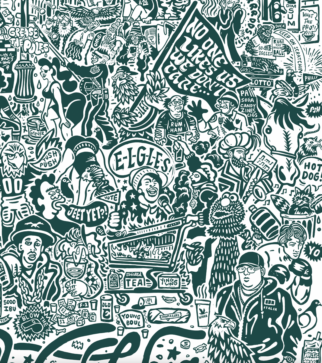 Party on Broad Street - LONG SLEEVE – Shop Paul Carpenter Art