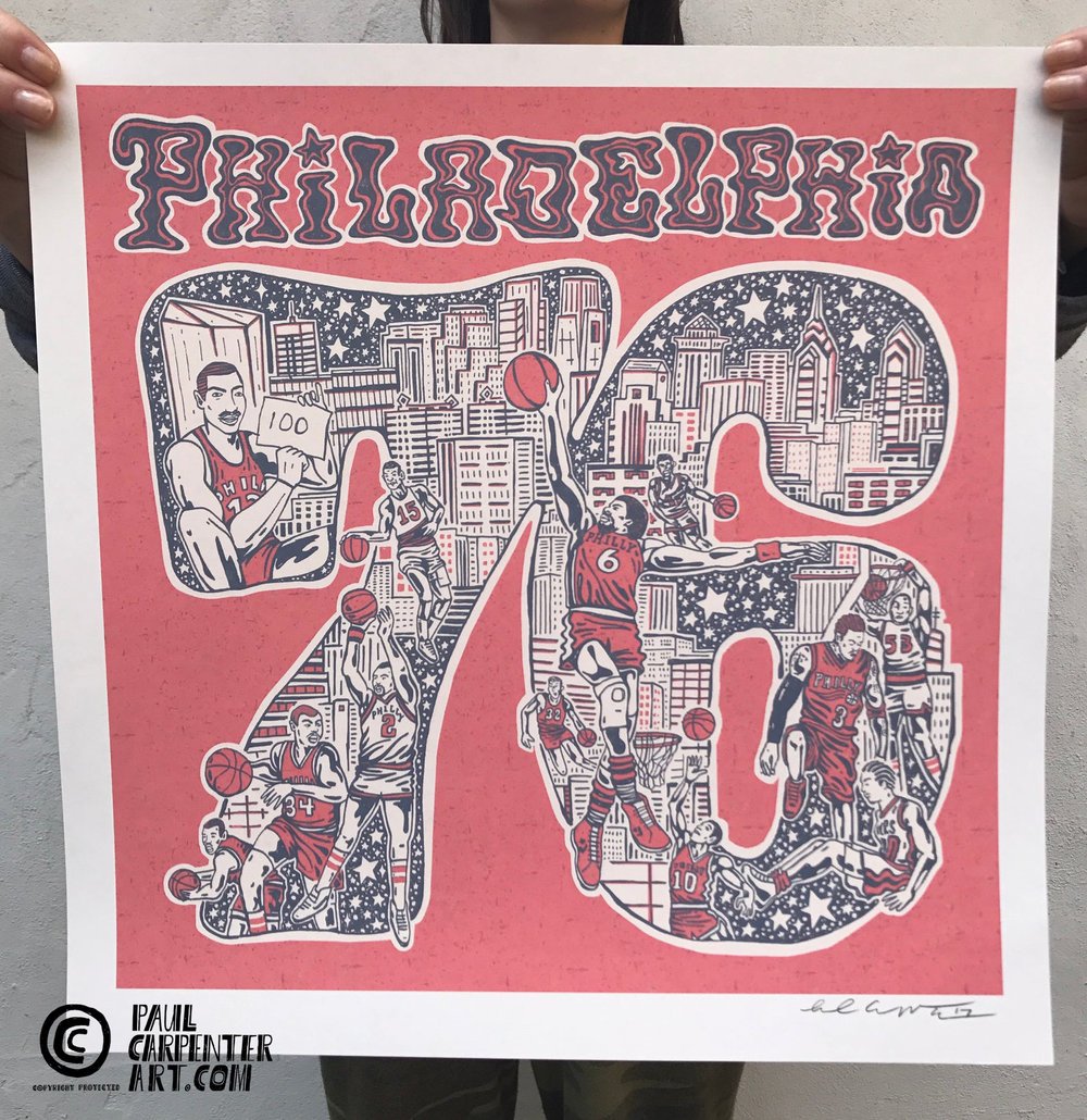 PHILADELPHIA 76 PRINT – Shop Paul Carpenter Art